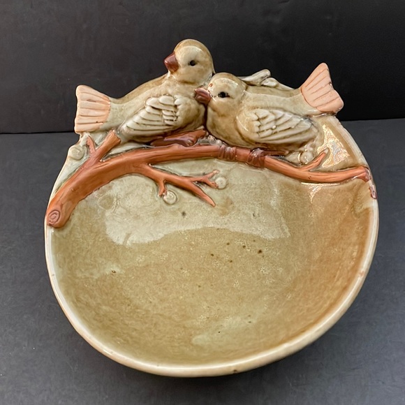 Accents | Vintage Ceramic Bird Bowl Green | Poshmark